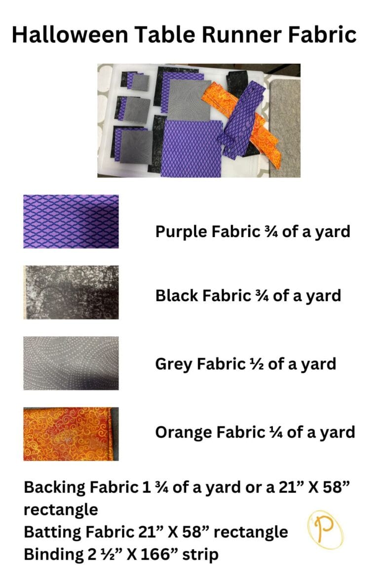 Witch Hat Halloween Table Runner Quilt Pattern - Pattern Princess