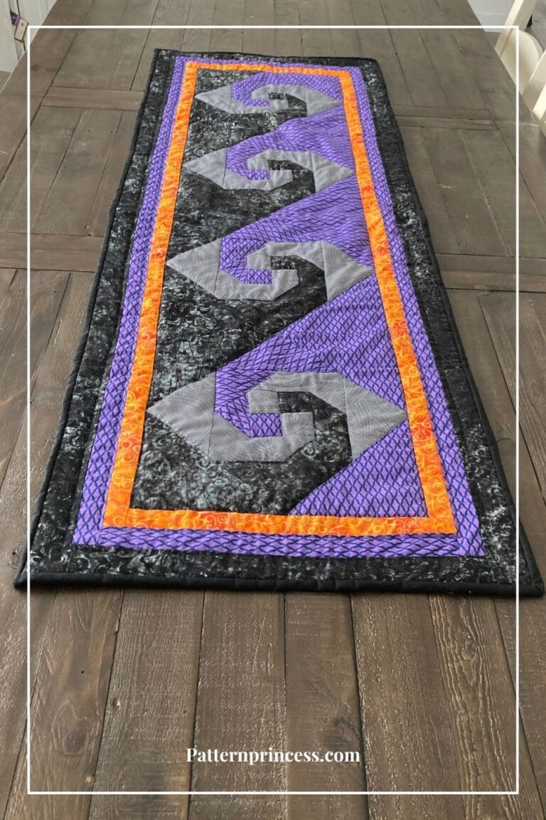 Witch Hat Halloween Table Runner Quilt Pattern - Pattern Princess