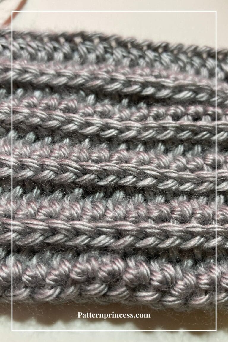 Easy Half Double Crochet Ribbing Stitch Tutorial - Pattern Princess