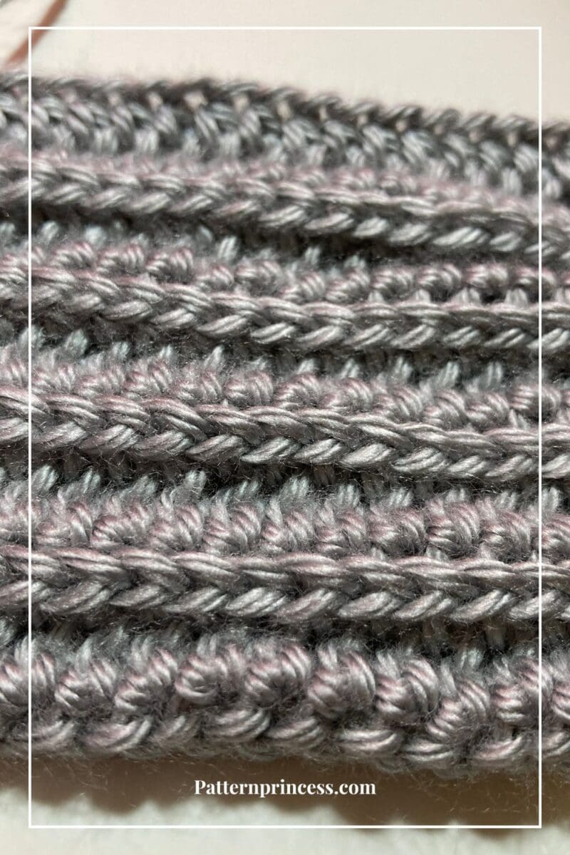 Easy Half Double Crochet Ribbing Stitch Tutorial - Pattern Princess