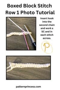 How to Crochet the Boxed Block Stitch - Pattern Princess