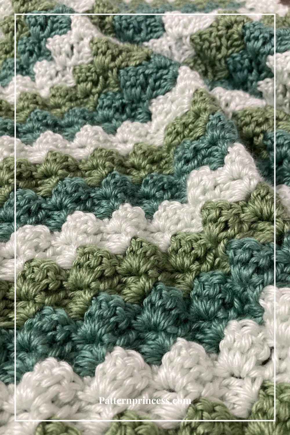 Crochet Simple Sea Glass Baby Blanket Pattern - Pattern Princess