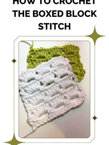 How to Crochet the Straight Box Stitch Tutorial - Pattern Princess