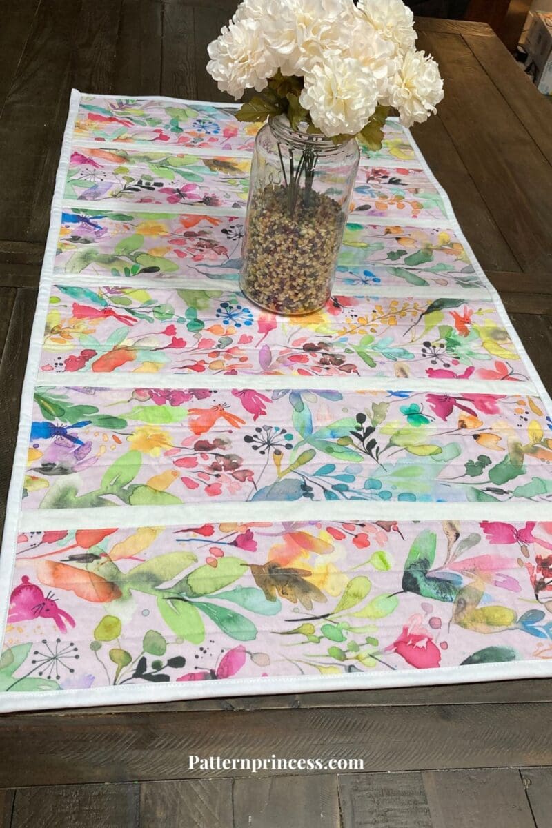 Spring Meadow Beginner Table Runner Pattern - Pattern Princess