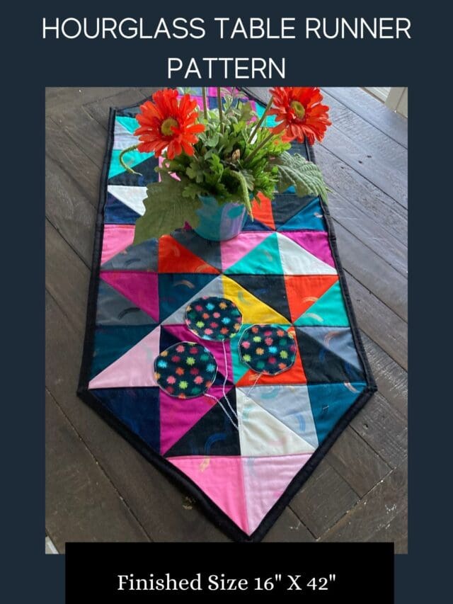 4 At a Time Easy Hourglass Quilt Block Tutorial - Pattern Princess