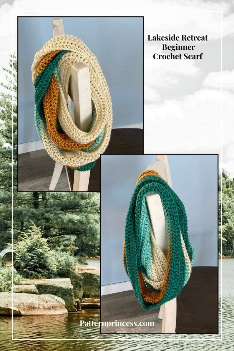 Colorful Easy Infinity Scarf Crochet Pattern - Pattern Princess