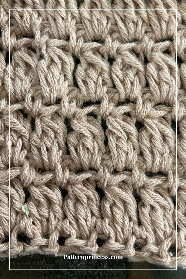 How to Crochet the Cluster Stitch Pattern - Pattern Princess