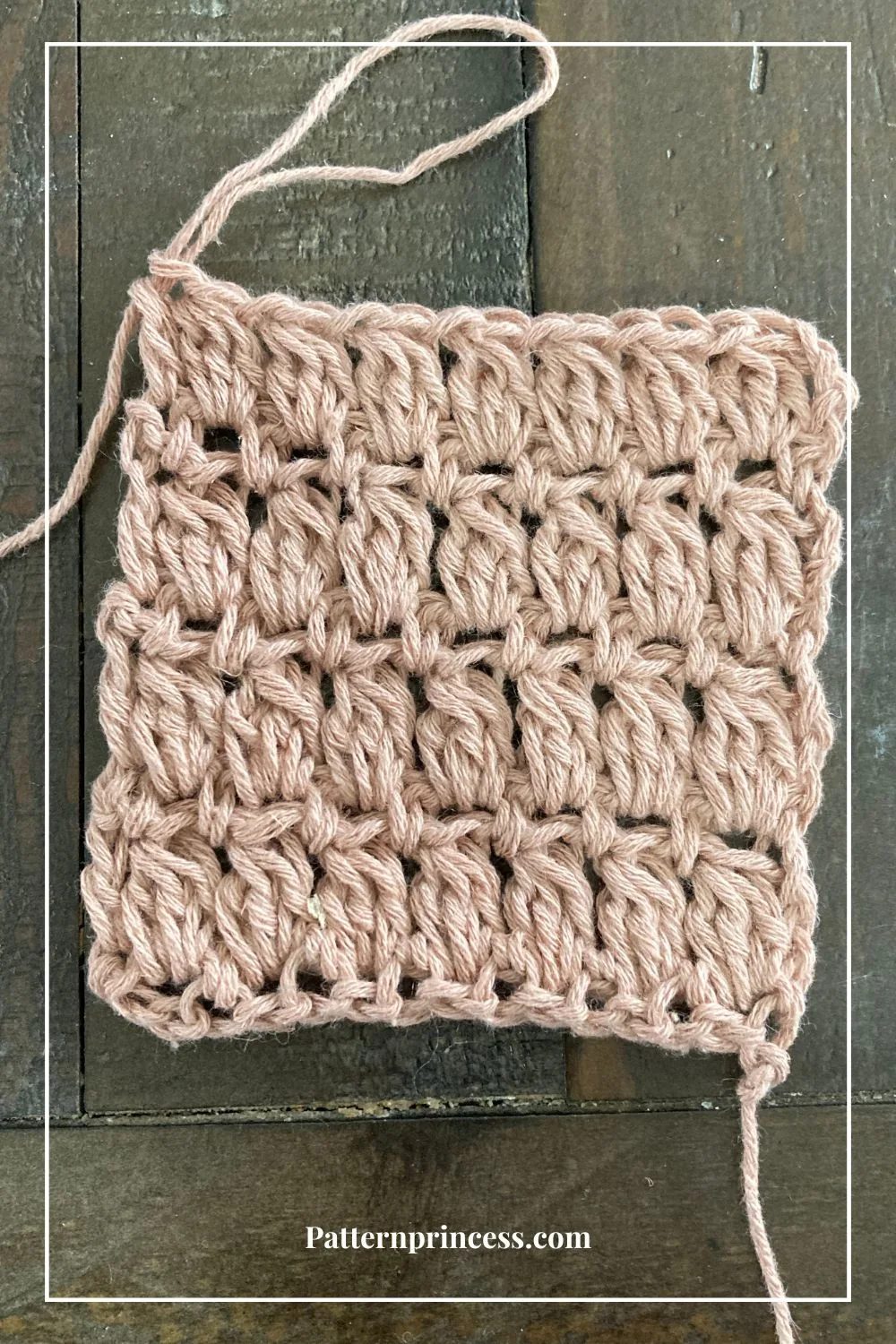 How to Crochet the Cluster Stitch Pattern - Pattern Princess