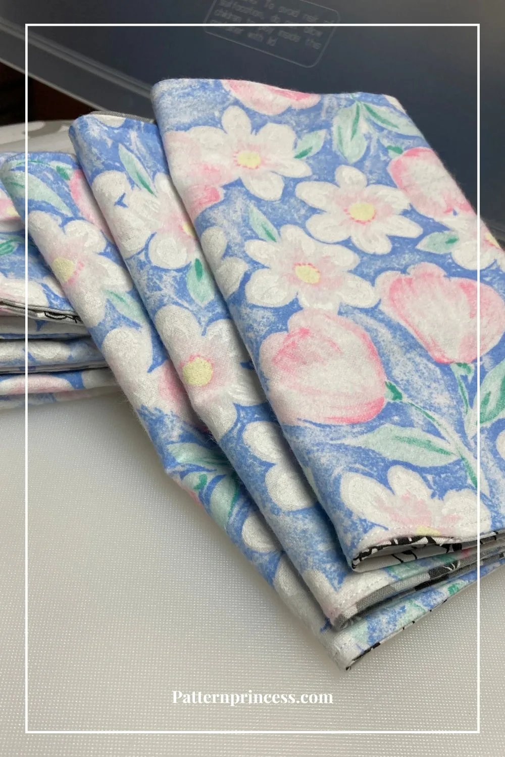 10 Minute Rectangle Burp Cloth Sewing Pattern - Pattern Princess