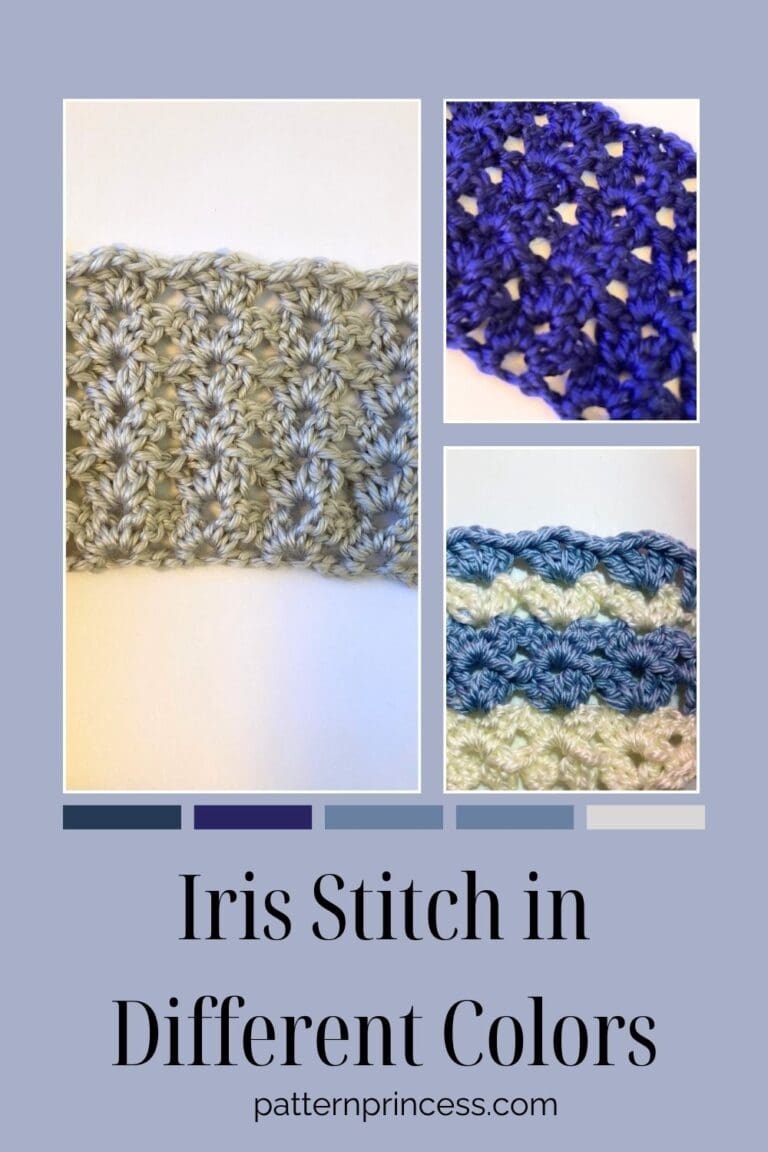 How to Crochet Iris Stitch Pattern with Video - Pattern Princess