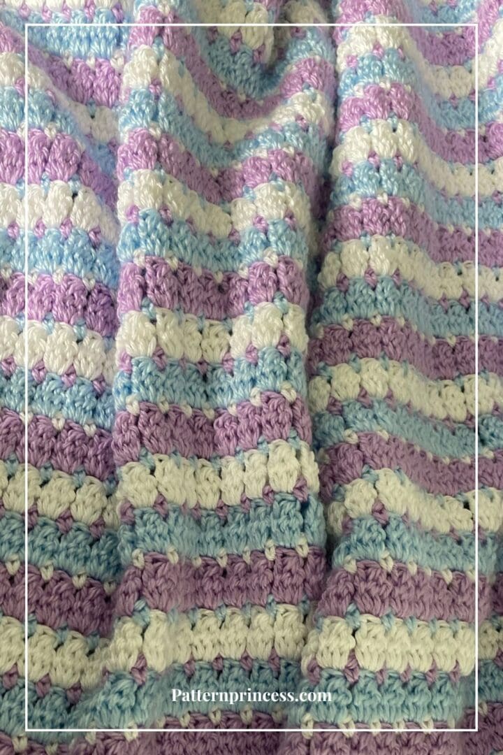 Easy Crochet Blanket Pattern Beautiful Stripes - Pattern Princess