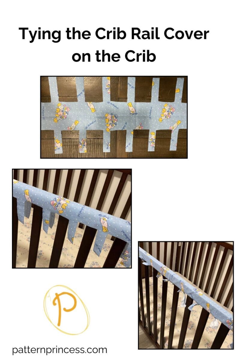 Easy DIY No-Sew Fleece Crib Rail Cover - Pattern Princess