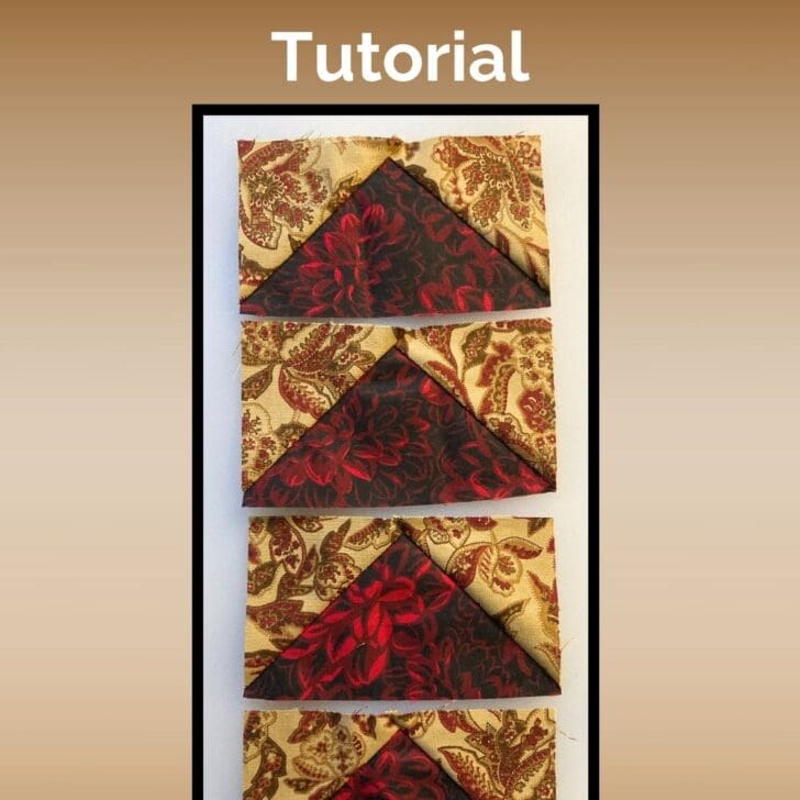 Easy No Waste Flying Geese Quilt Block Tutorial - Pattern Princess