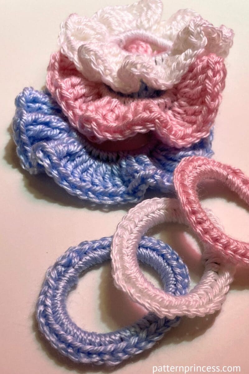 Easy Crochet Hair Scrunchie Pattern for Beginners - Pattern Princess