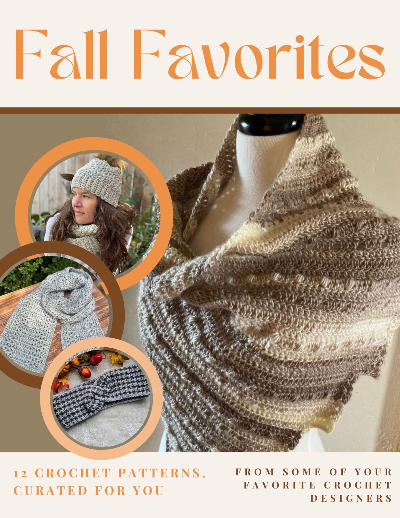 Charlotte Espresso Swirl Boomerang Scarf Crochet Pattern - Pattern Princess