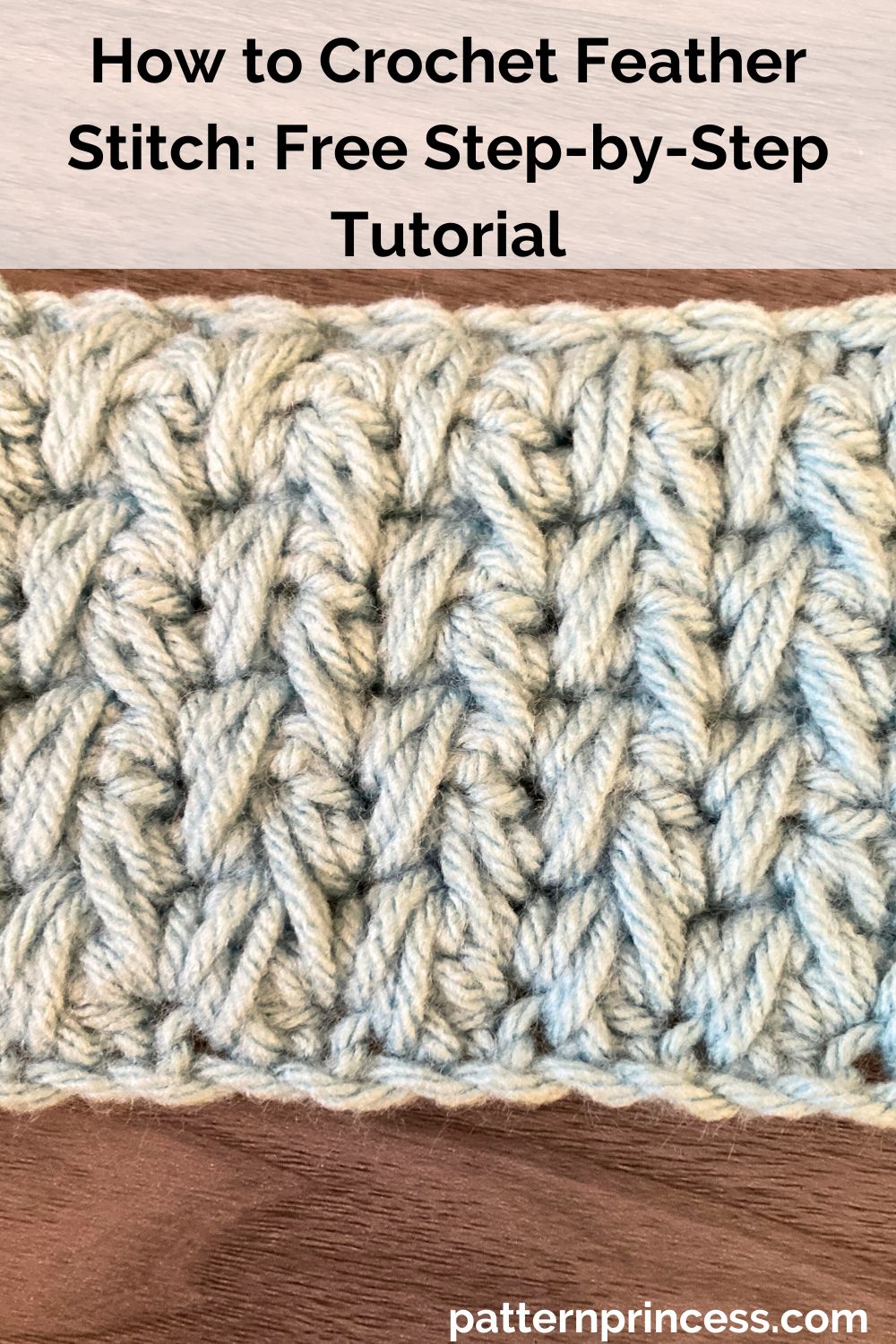 How to Crochet Feather Stitch: Free Step-by-Step Tutorial - Pattern ...