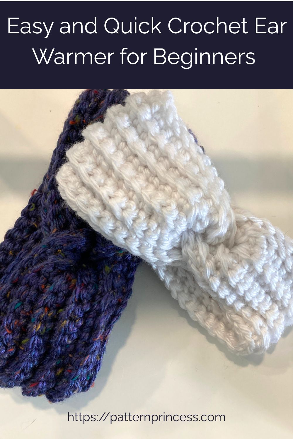 Easy and Quick Crochet Ear Warmer for Beginners - Pattern Princess