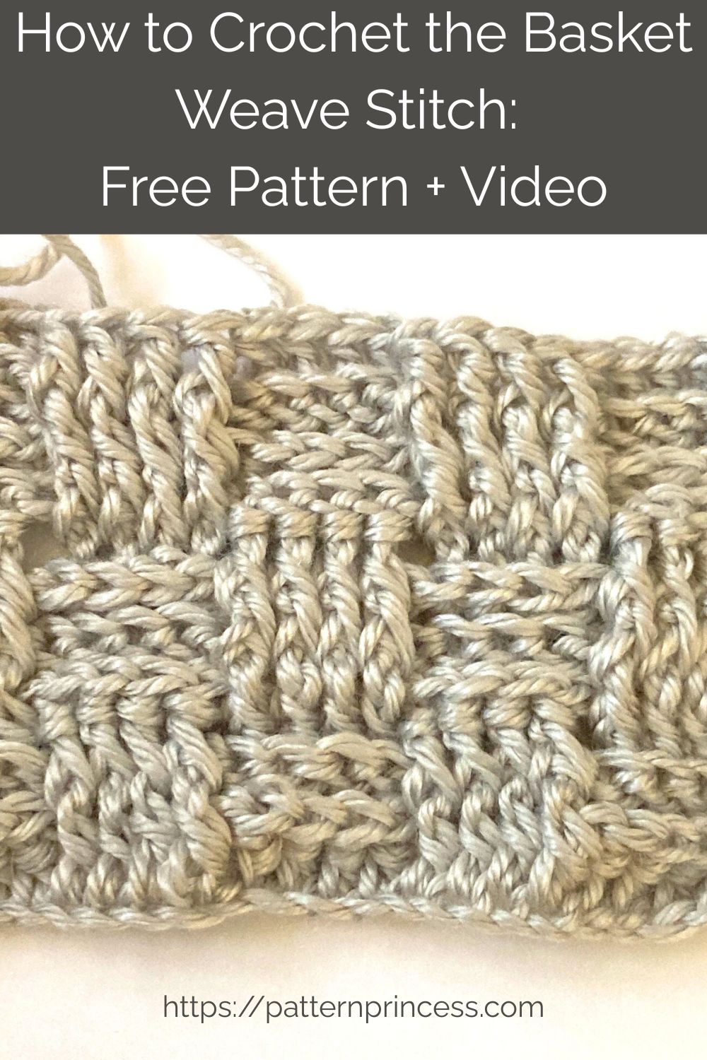 How to Crochet the Basket Weave Stitch: Free Pattern + Video - Pattern ...